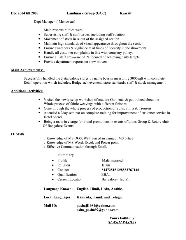 Asim resume | PDF