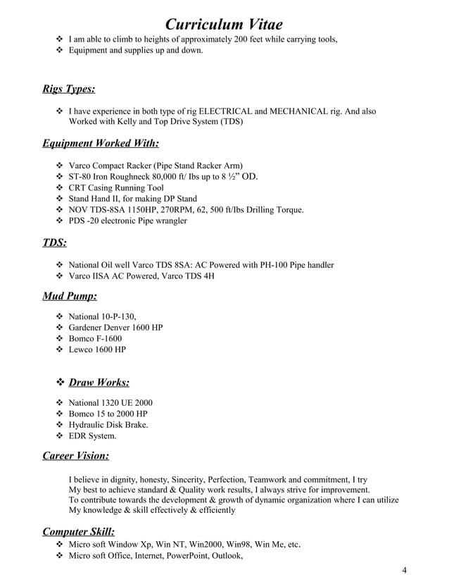 Assistant Driller | PDF