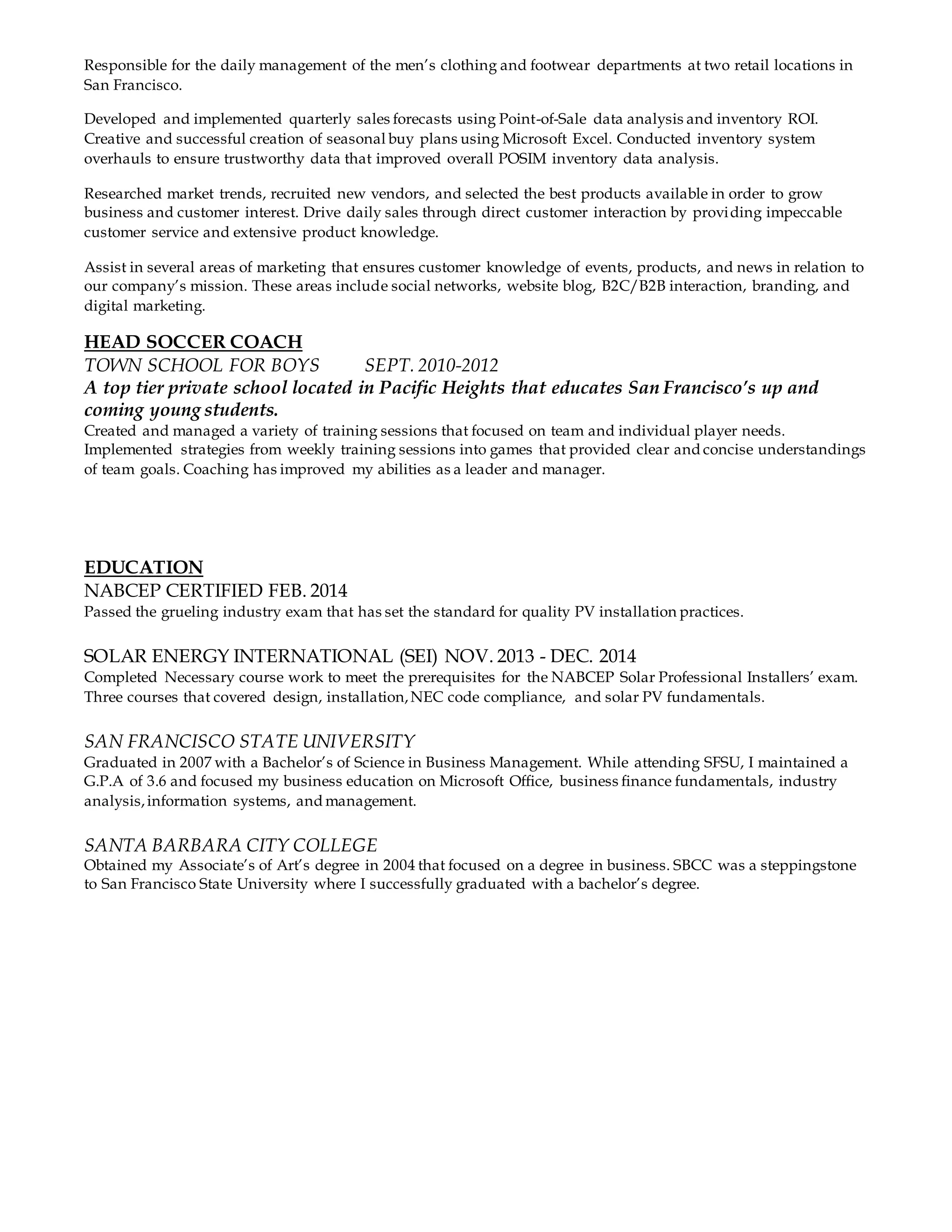 George N resume | PDF