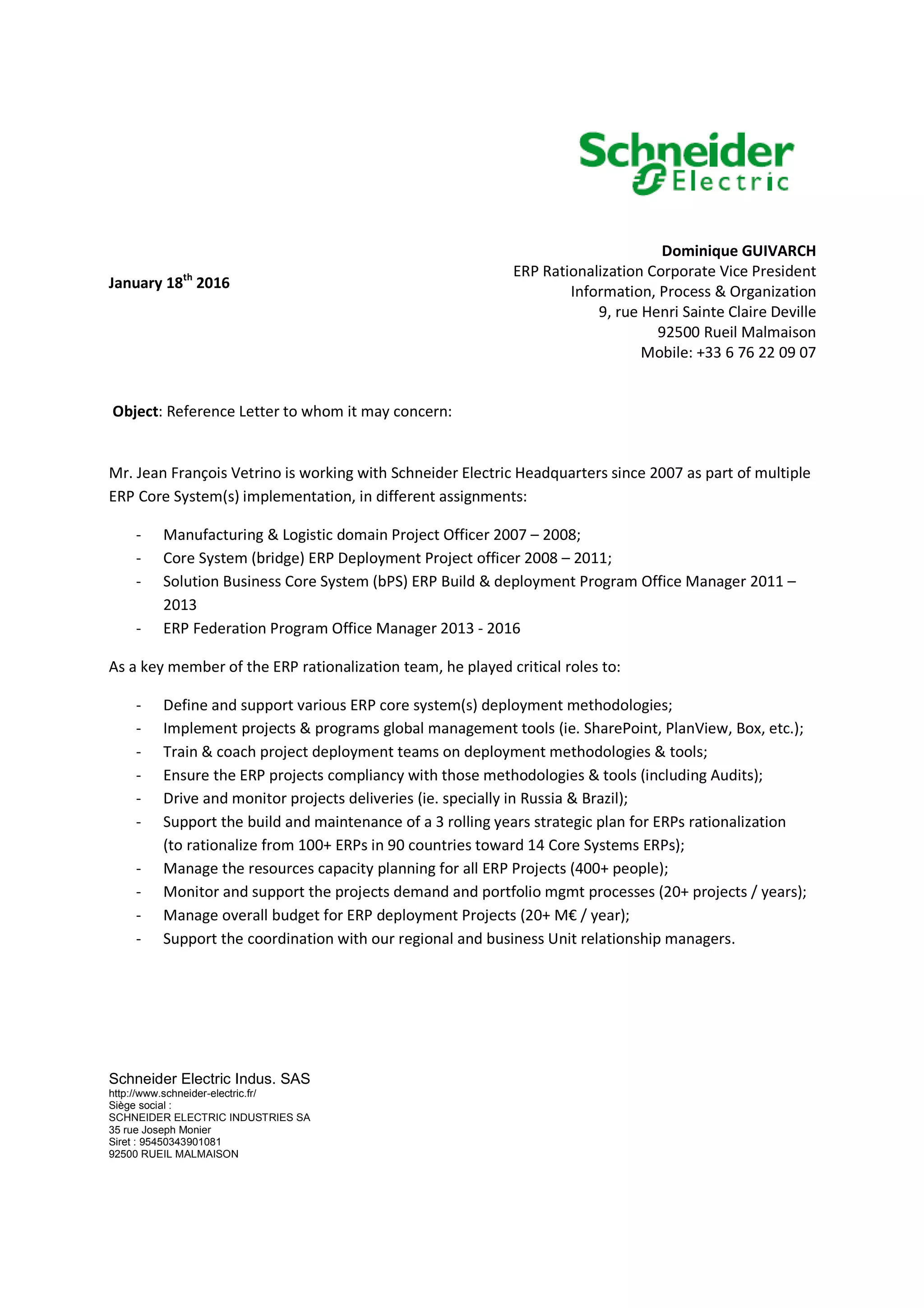 DOC-SchneiderElectricRef | PDF