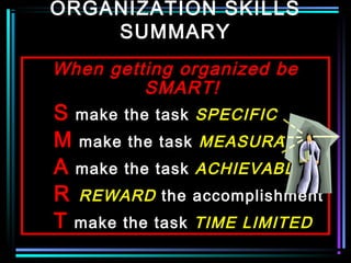 TIME MANAGEMENT & ORGANIZATIONAL SKILLS II | PPT