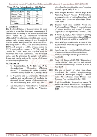 Development of Nachos using Moringa Oleifera Drumstick , Zea Mays Maize ...