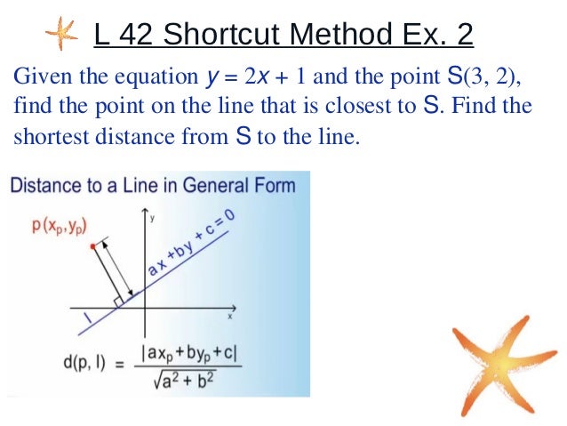 Distance from Line to Point