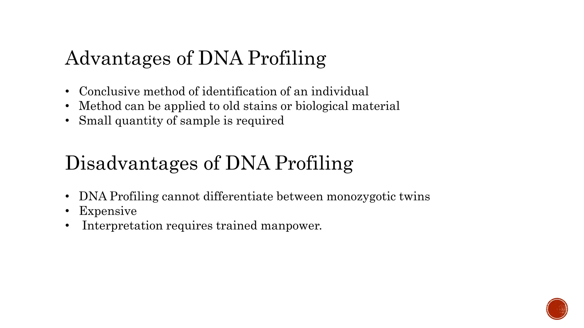 DNA PROFILING FORENSIC MEDICINE, MBBS 3RDYR | PPT