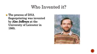 DNA PROFILING FORENSIC MEDICINE, MBBS 3RDYR | PPT