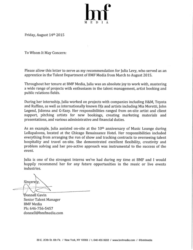 Reco letter | PDF