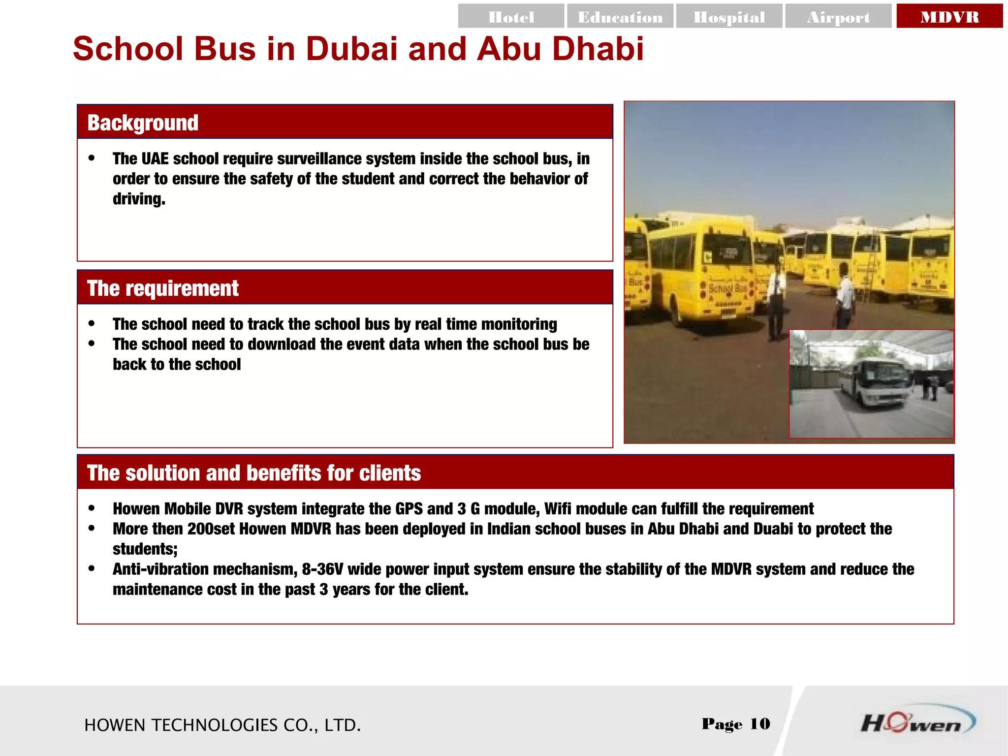 Howen CCTV System worldwide Application-201309 | PPT