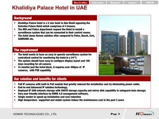Howen CCTV System worldwide Application-201309 | PPT