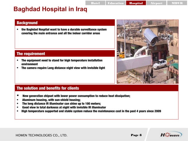 Howen CCTV System worldwide Application-201309 | PPT