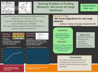 Poster-SetCoverAlgorithm | PPTX | Databases | Computer Software and ...