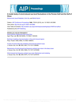 AIP-Procceding-Article | PDF | Weather | Science