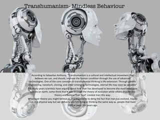 Transhumanism1 | PPT