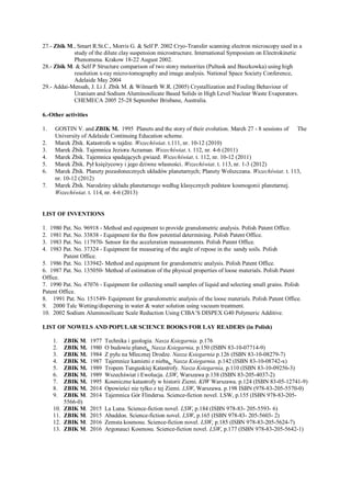 Marek Zbik publications | PDF