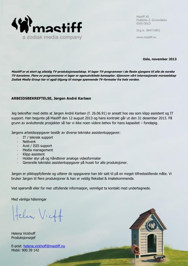 Attest fra Mastiff 2013 | PDF