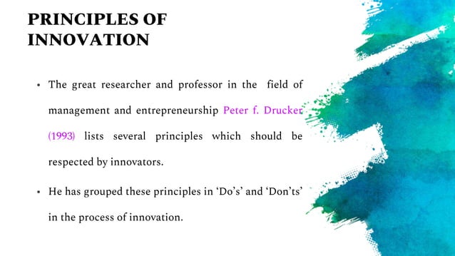 INNOVATION - PRINCIPLES OF INNOVATION .pptx | Business | Business and ...