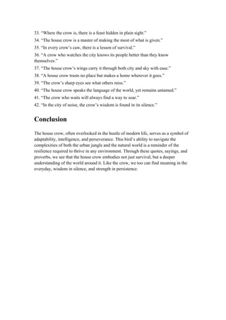 42 House Crow Quotes, Sayings, and Proverbs.docx