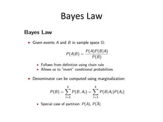 Lecture: Joint, Conditional and Marginal Probabilities | PDF