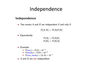 Lecture: Joint, Conditional and Marginal Probabilities | PDF
