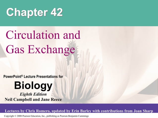chapter 42. Circulation and Gas Exchange | PPT