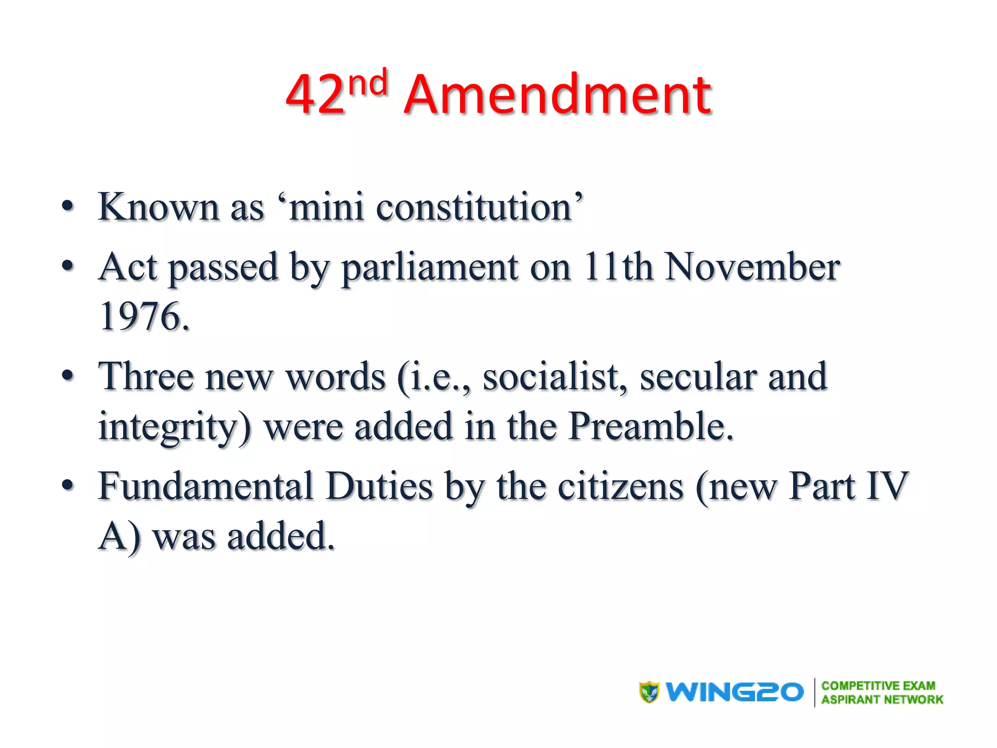 INDIAN CONSTITUTION | PPTX