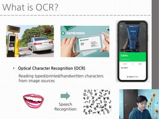 A brief introduction to OCR (Optical character recognition) | PPT