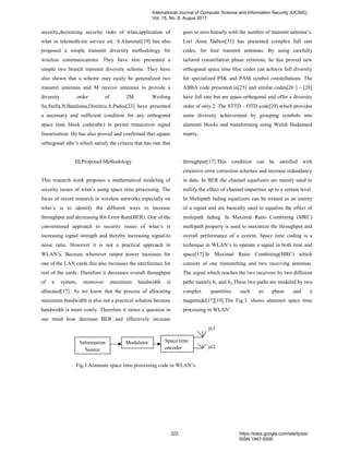 Mathematical Modeling of Security Issues of WLAN’s using Space Time Processing in | PDF