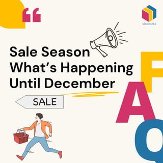 Sale Season - What's Happening Until December | PDF