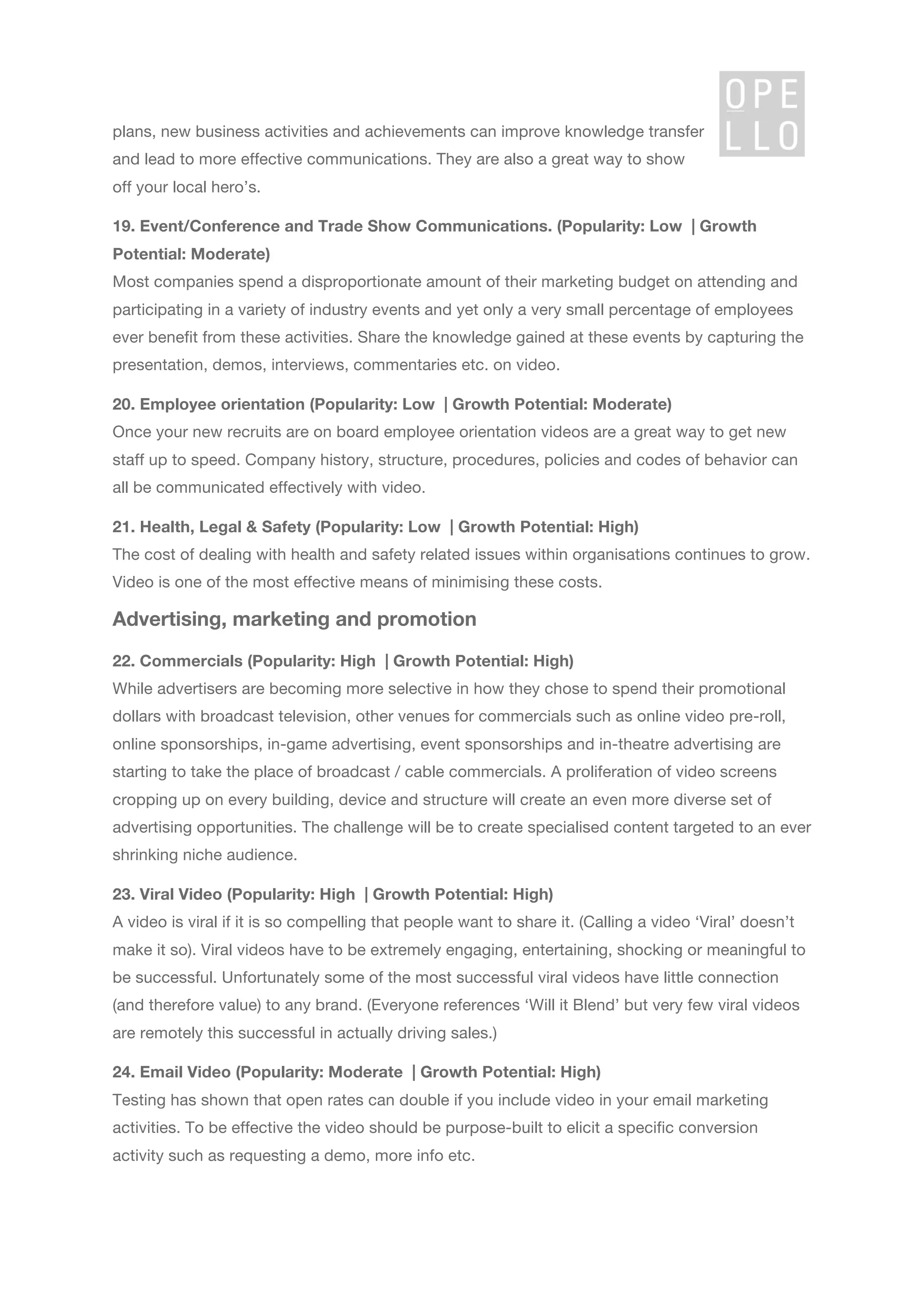 42 Types of Customer Reference Videos | PDF