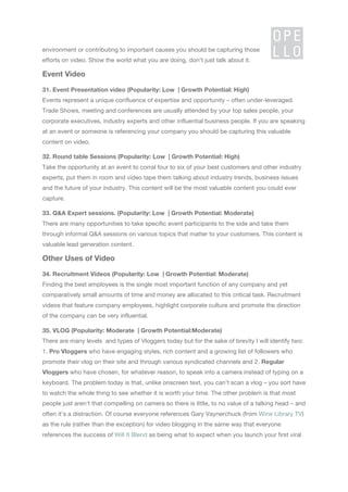 42 Types of Customer Reference Videos | PDF