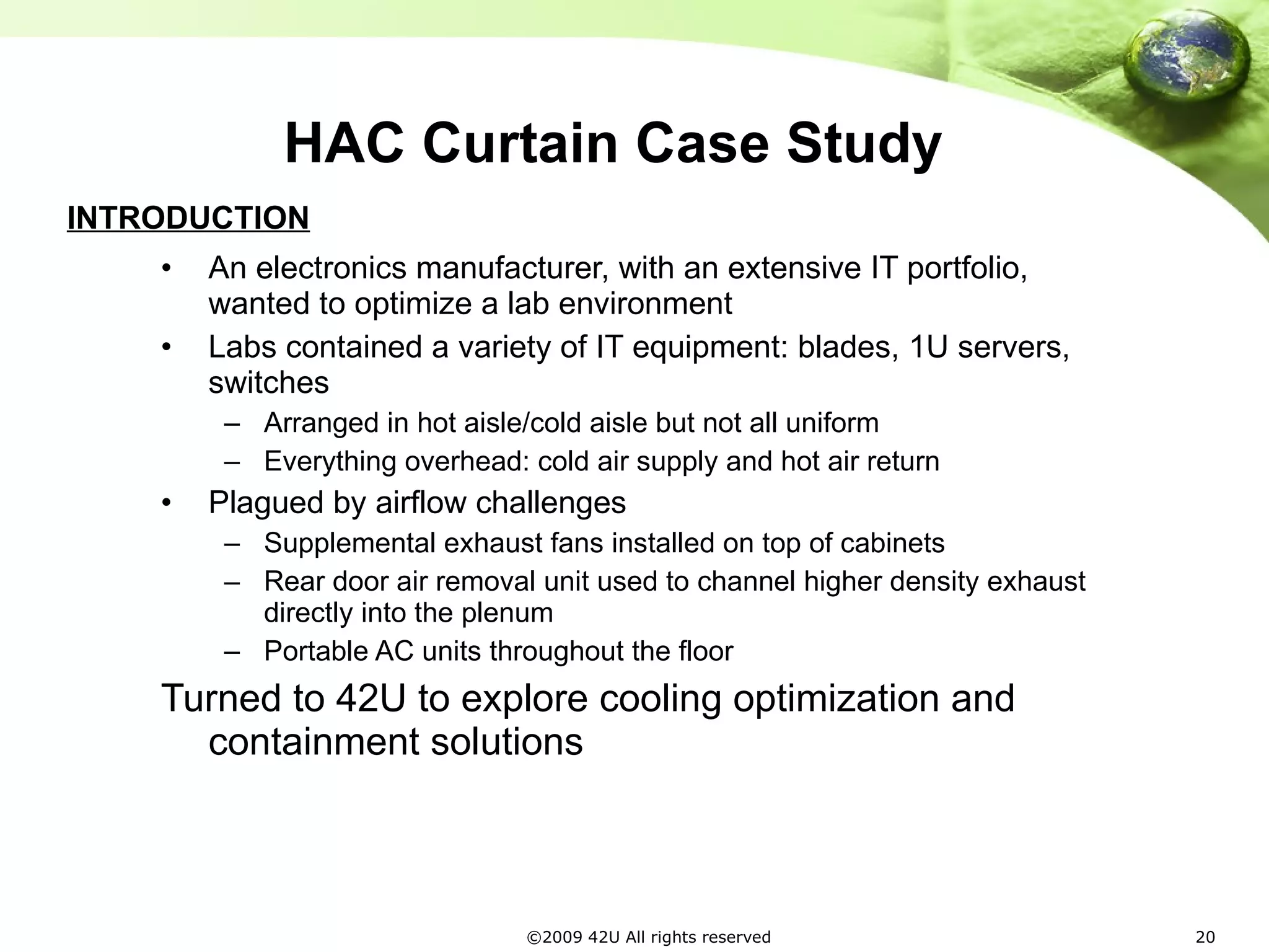 Hot Aisle & Cold Aisle Containment Solutions & Case Studies | PPT