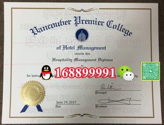 Vancouver Premier College of Hotel Management degree offer diploma ...