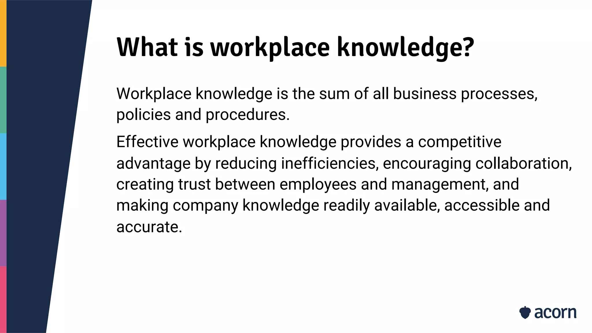 Building Knowledge in the Workplace | PDF