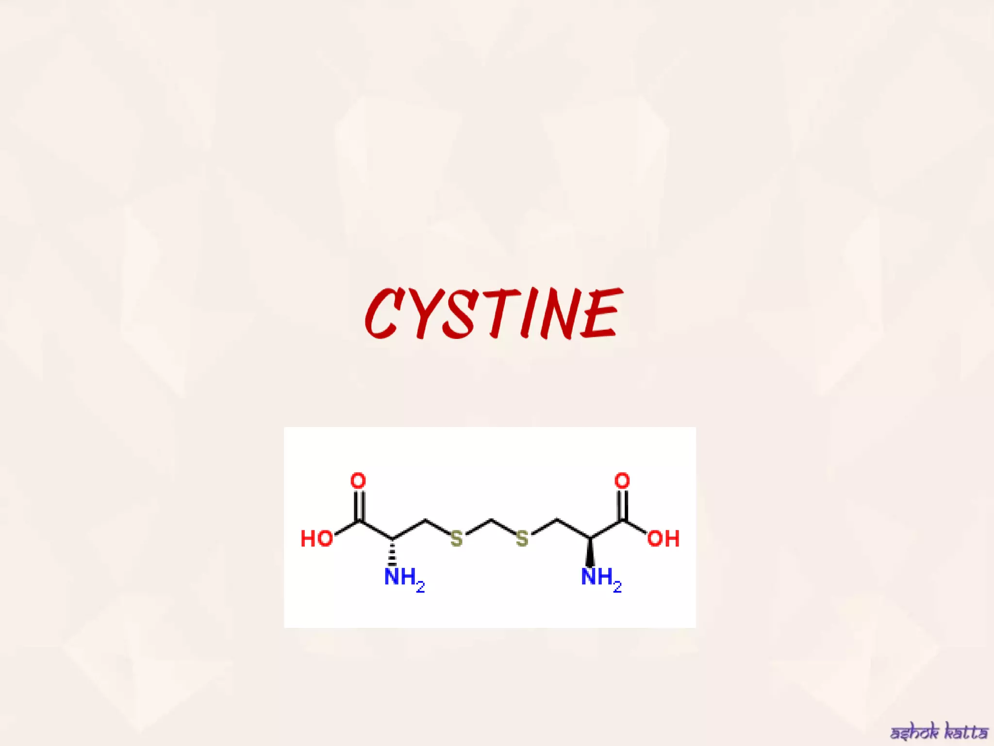 Metabolism of Sulfur Containing Amino Acids (Methionine, Cysteine ...