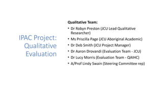 Integrating Pharmacists - JCU - Assoc Prof Sophie Couzos | PPT