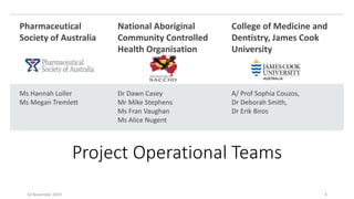 Integrating Pharmacists - JCU - Assoc Prof Sophie Couzos | PPT