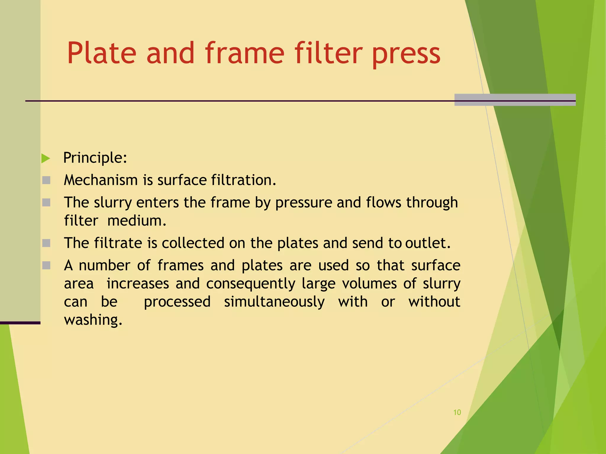 FILTRATION, THEORY OF FILTRATION, APPLICATION OF FILTRATION ...
