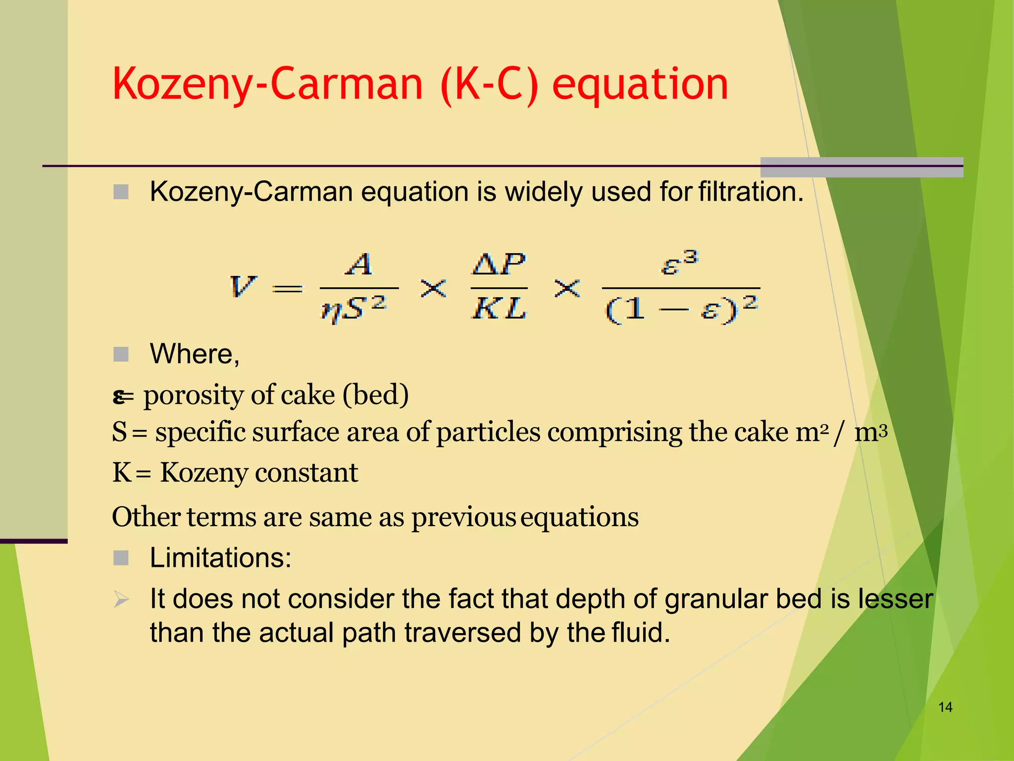 FILTRATION, THEORY OF FILTRATION, APPLICATION OF FILTRATION ...