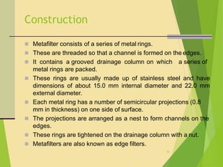 FILTRATION, THEORY OF FILTRATION, APPLICATION OF FILTRATION ...