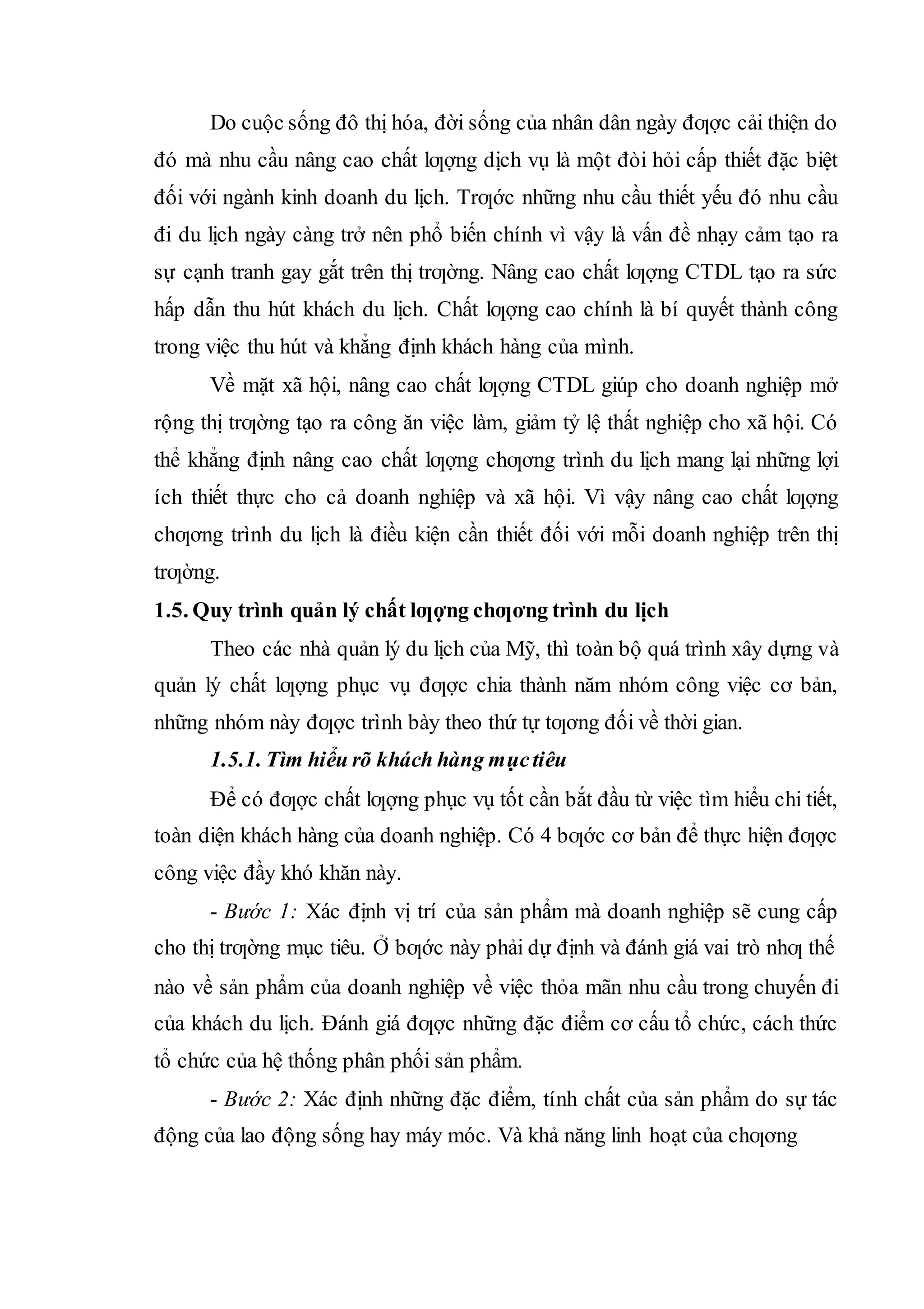 Khóa luận: Giải pháp nâng cao chất lượng chương trình du lịch tại công ty | DOC