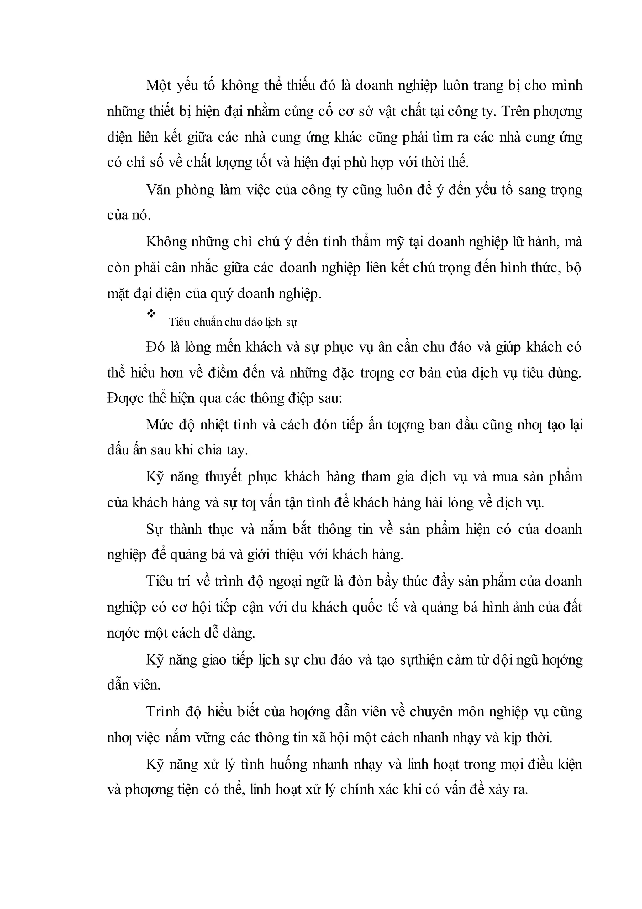Khóa luận: Giải pháp nâng cao chất lượng chương trình du lịch tại công ty | DOC