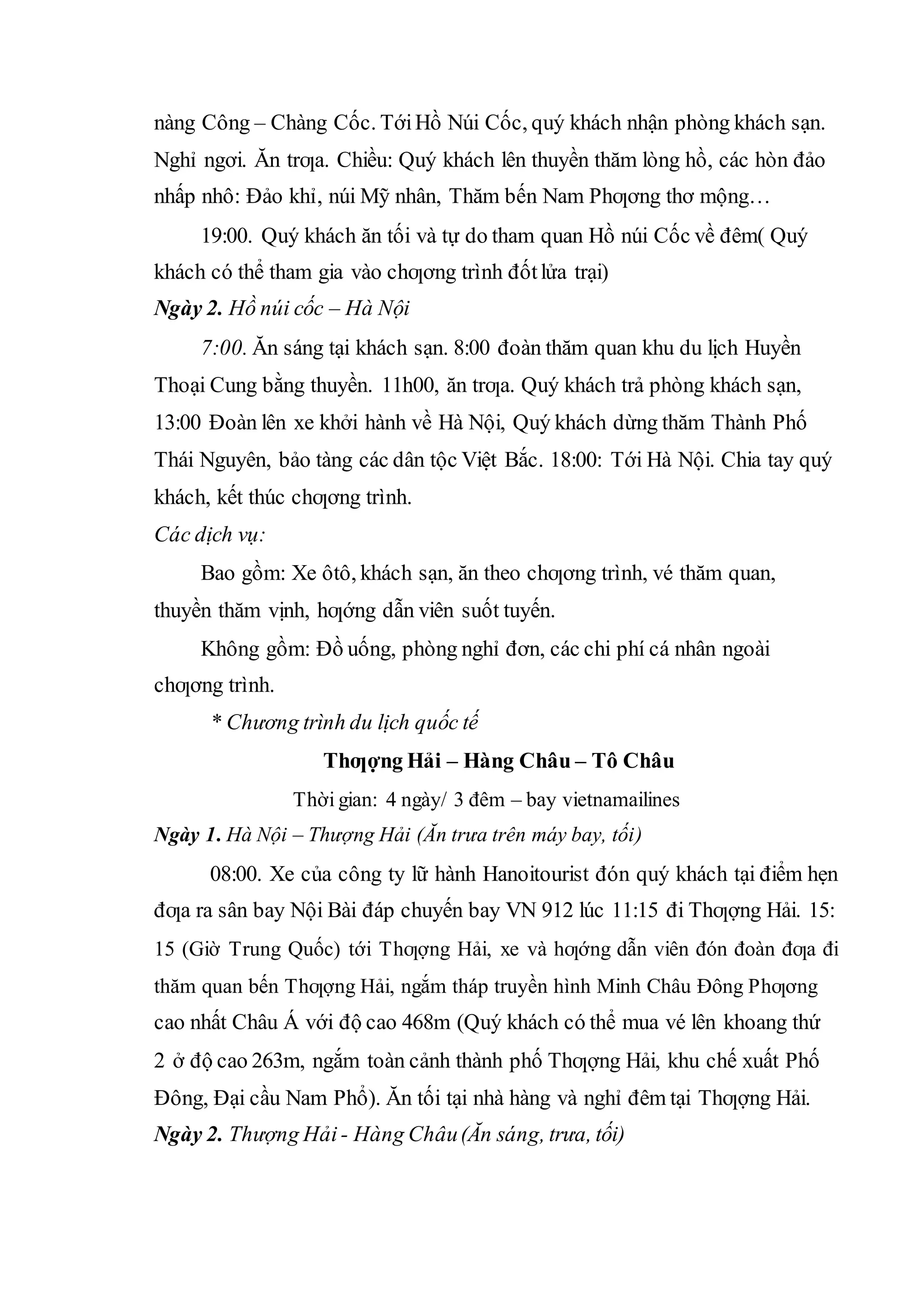 Khóa luận: Giải pháp nâng cao chất lượng chương trình du lịch tại công ty | DOC