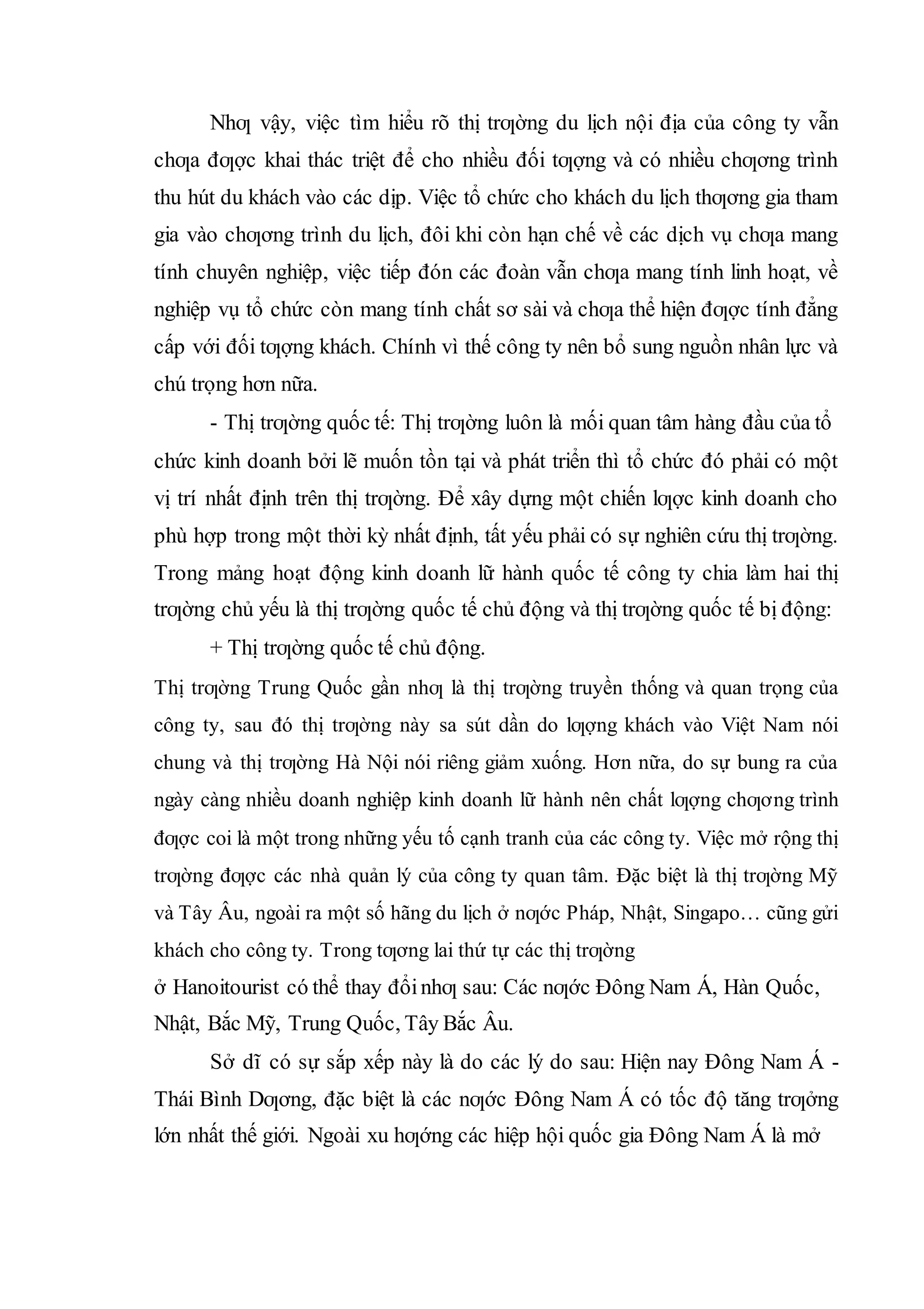 Khóa luận: Giải pháp nâng cao chất lượng chương trình du lịch tại công ty | DOC