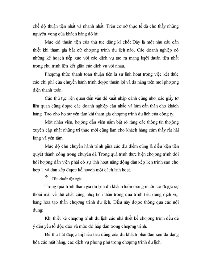 Khóa luận: Giải pháp nâng cao chất lượng chương trình du lịch tại công ty | DOC