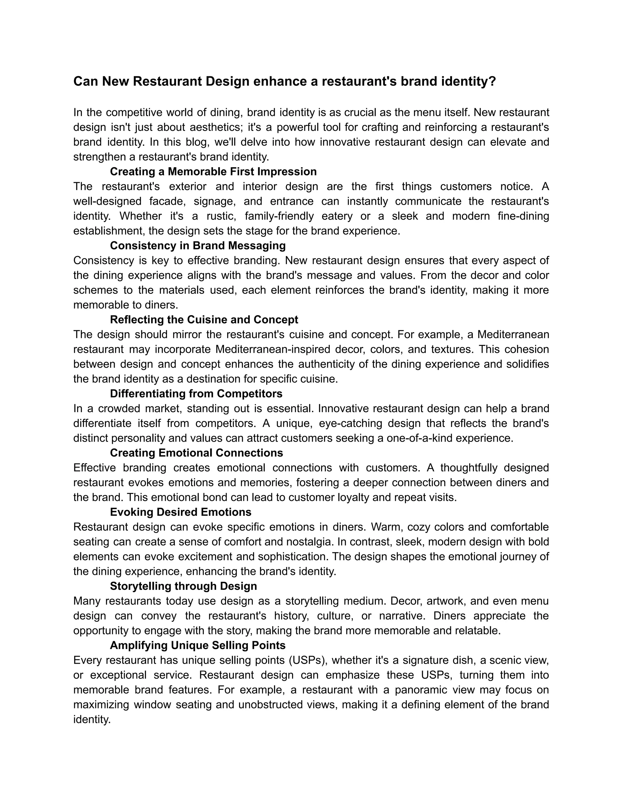 New restaurant design | PDF