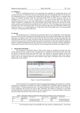 Increasing data storage of coloured QR code using compress ...