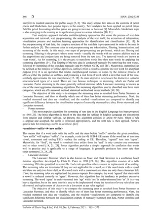 Visualizing stemming techniques on online news articles text analytics | PDF