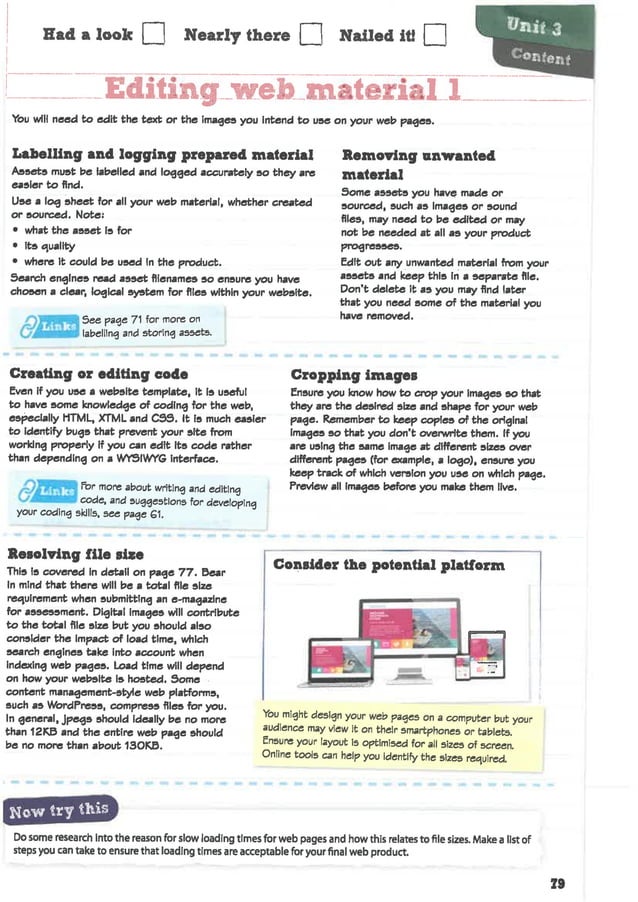 Unit 3 Digital Media Production Revision Pack | PDF