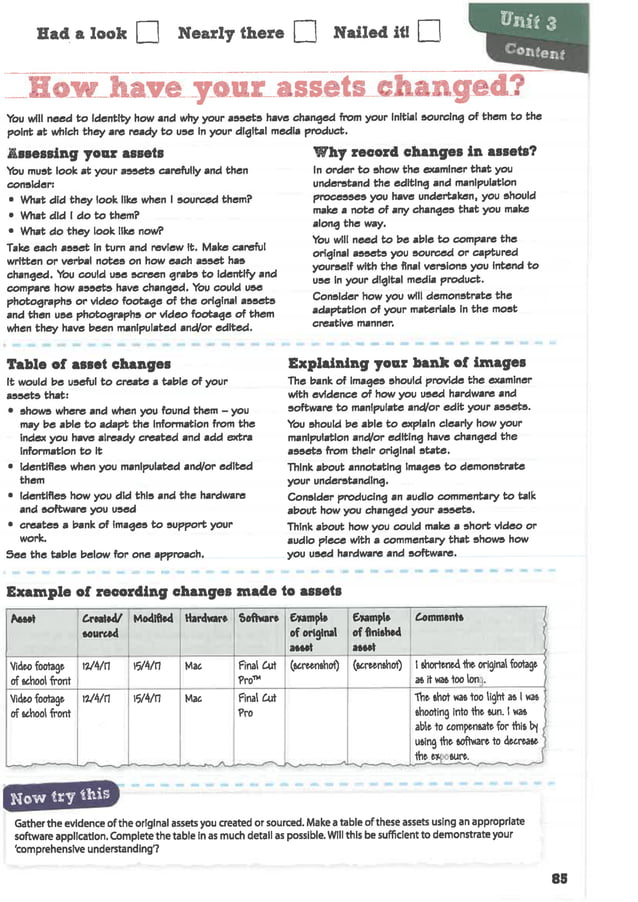 Unit 3 Digital Media Production Revision Pack | PDF