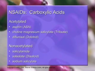 Anti-inflammatory agents and nsaids | PPS