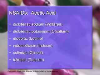 Anti-inflammatory agents and nsaids | PPS